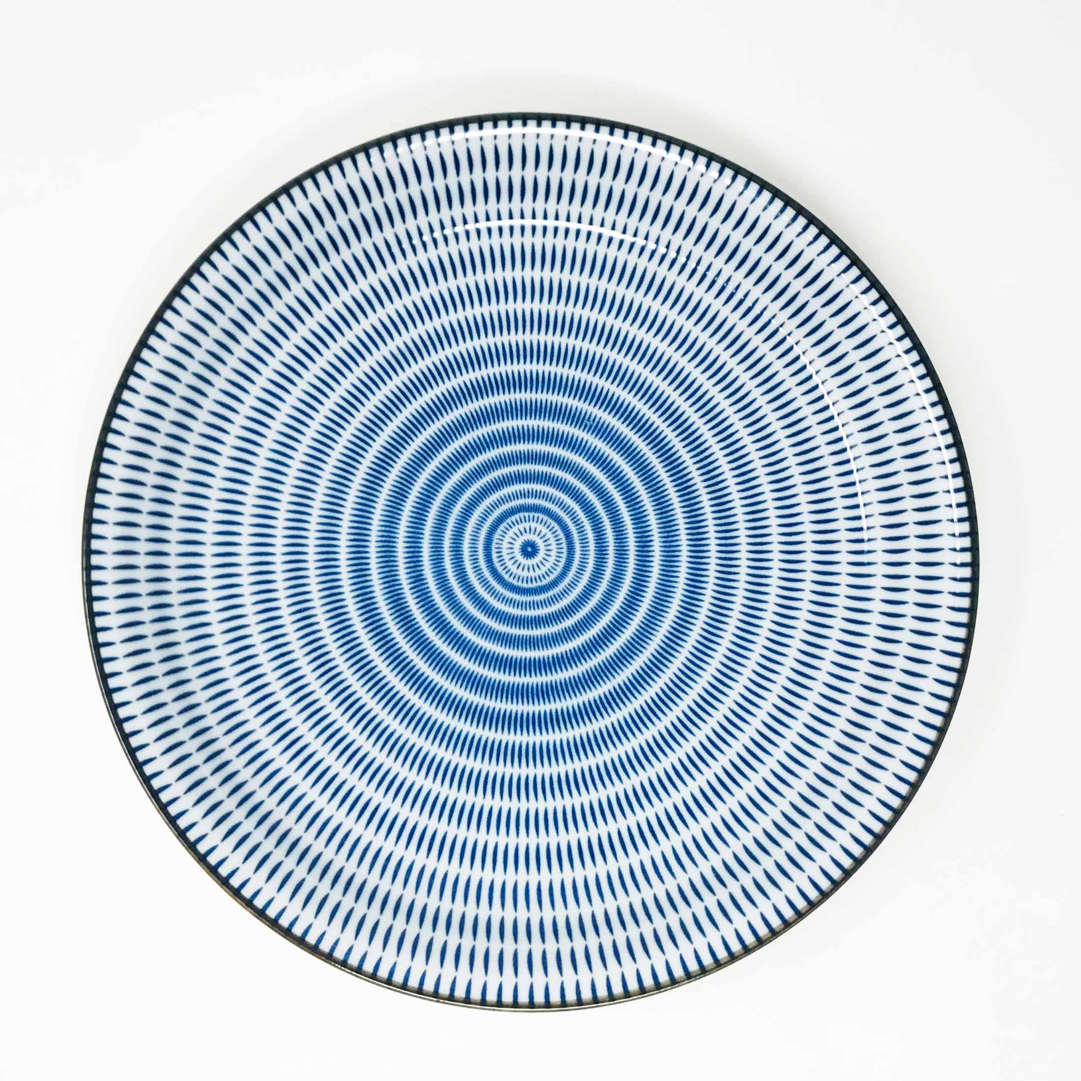 Tochiri Blue Dinner Plate (10") – UTSUWA NO YAKATA